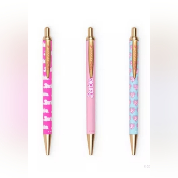Yoobi | Other | Yoobi Barbie 3 Pk Ballpoint Retractable Pink And Blue ...